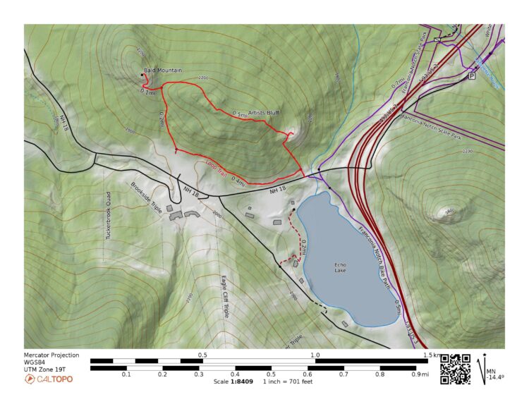 Hiking Artist Bluff Trail And Bald Mountain In New Hampshire - Chasing ...