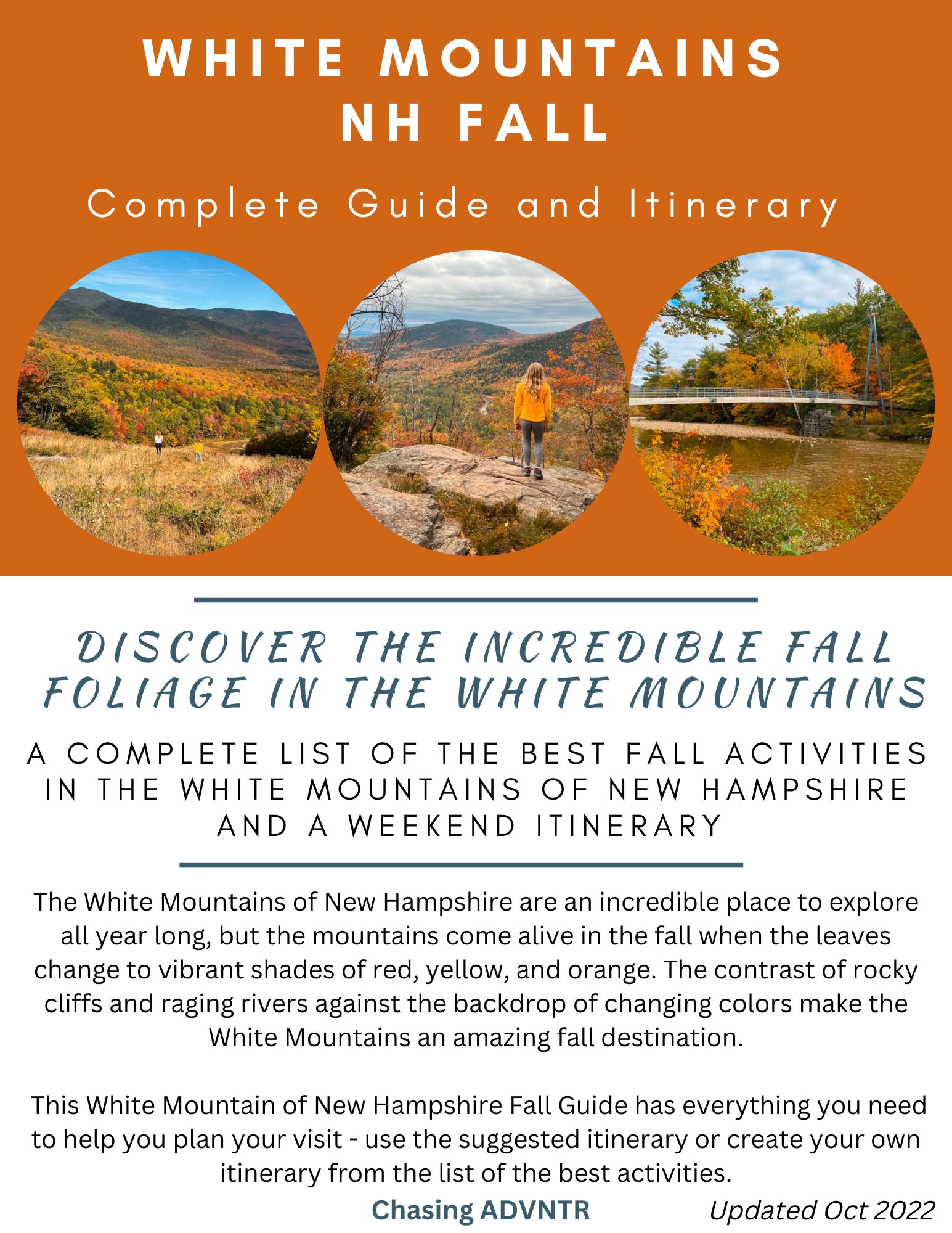 Complete White Mountains New Hampshire Fall Guide: Itinerary and Best ...